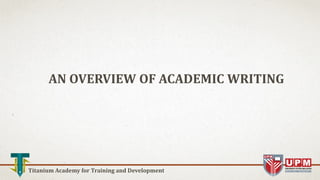 Course of academic writing skills | PDF