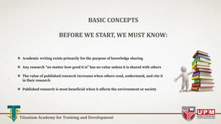 Course of academic writing skills | PDF