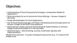 Cloud Computing Course | PDF