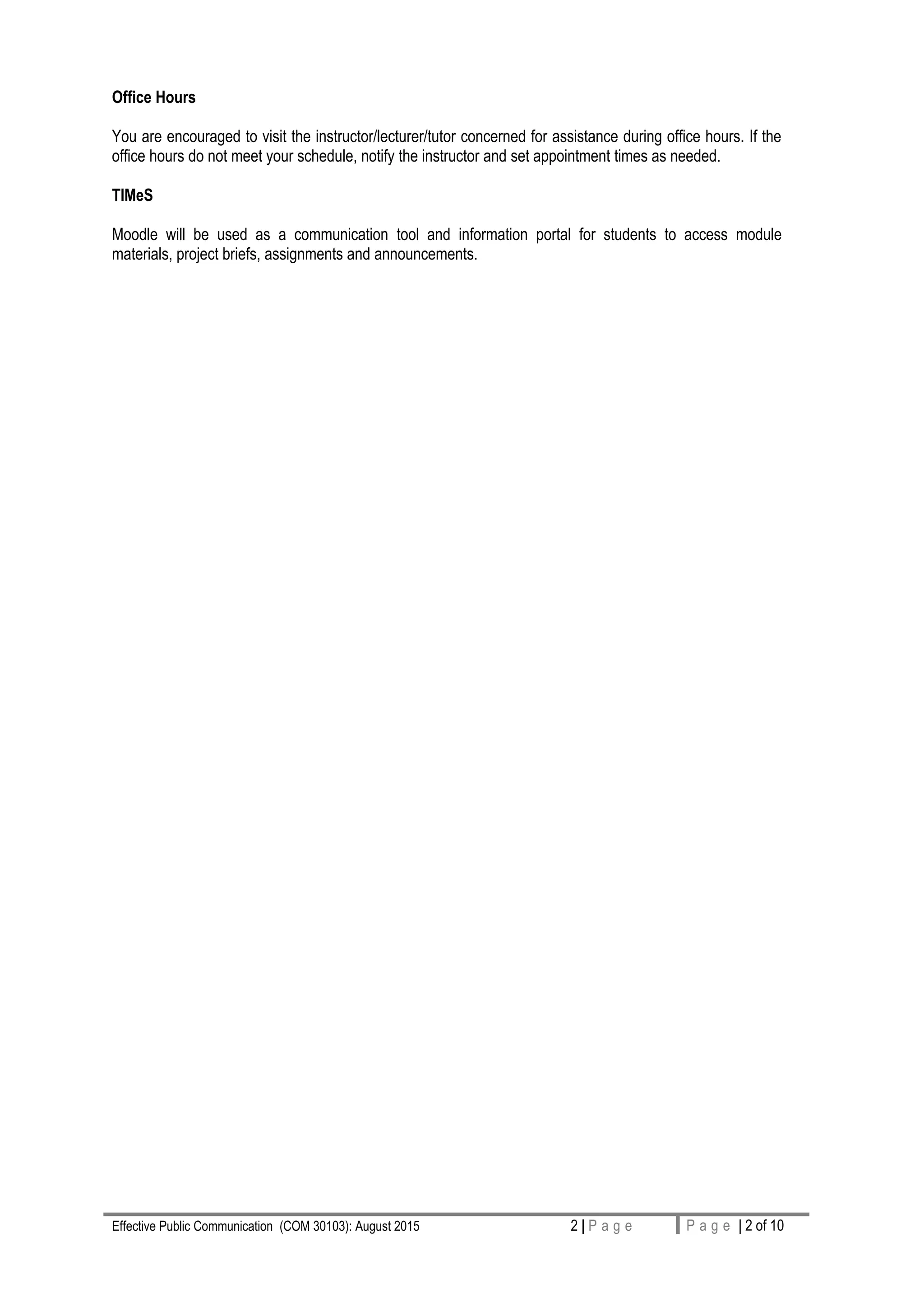 EPC Course outline | PDF