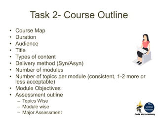 Course outline | PPTX
