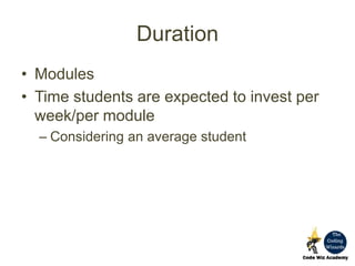Course outline | PPTX