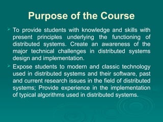 Distributed Systems in the computer science | PPT