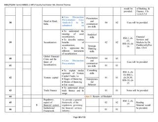 Course outline and sessions plan mfs sem 3-2014 | DOCX