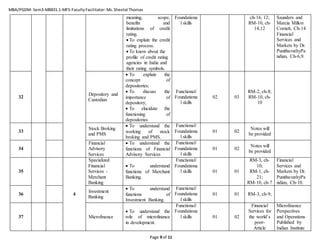 Course outline and sessions plan mfs sem 3-2014 | DOCX