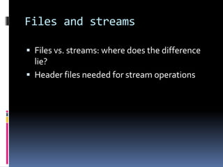 Course outline for c programming | PPTX