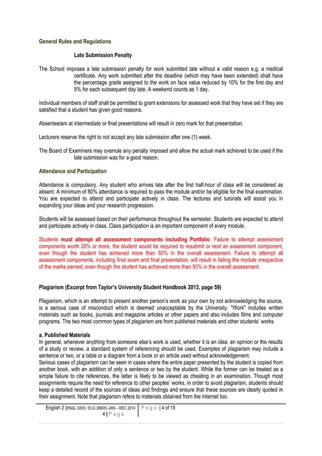 English 2 Course Outline | DOC