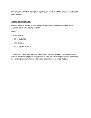 Course outline mikroekonomi_STPM | PDF