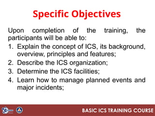 Course Overview on Incident Command System | PPTX