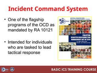 Course Overview on Incident Command System | PPT