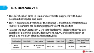 HCIA Course Overview and Network Infrastructure Overview | PPTX