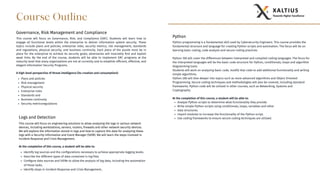 Course overview Cybersecurity and its applications | PPT