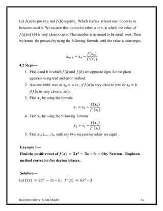 MCA_UNIT-1_Computer Oriented Numerical Statistical Methods | PDF