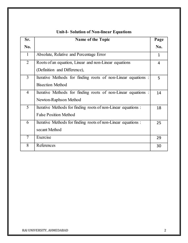 MCA_UNIT-1_Computer Oriented Numerical Statistical Methods | DOCX