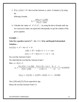 MCA_UNIT-1_Computer Oriented Numerical Statistical Methods | PDF