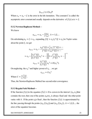 MCA_UNIT-1_Computer Oriented Numerical Statistical Methods | PDF