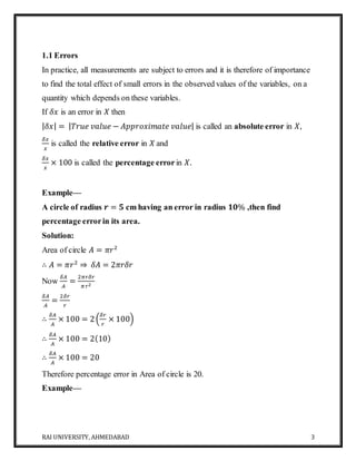 MCA_UNIT-1_Computer Oriented Numerical Statistical Methods | PDF