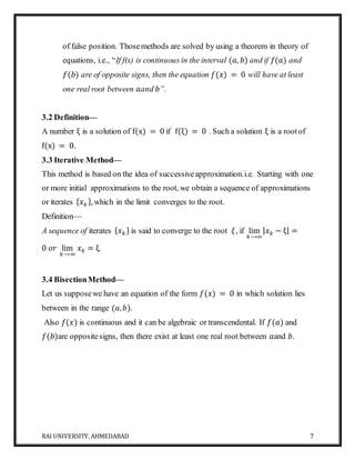 MCA_UNIT-1_Computer Oriented Numerical Statistical Methods | PDF