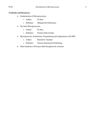 Course plan mp | PDF