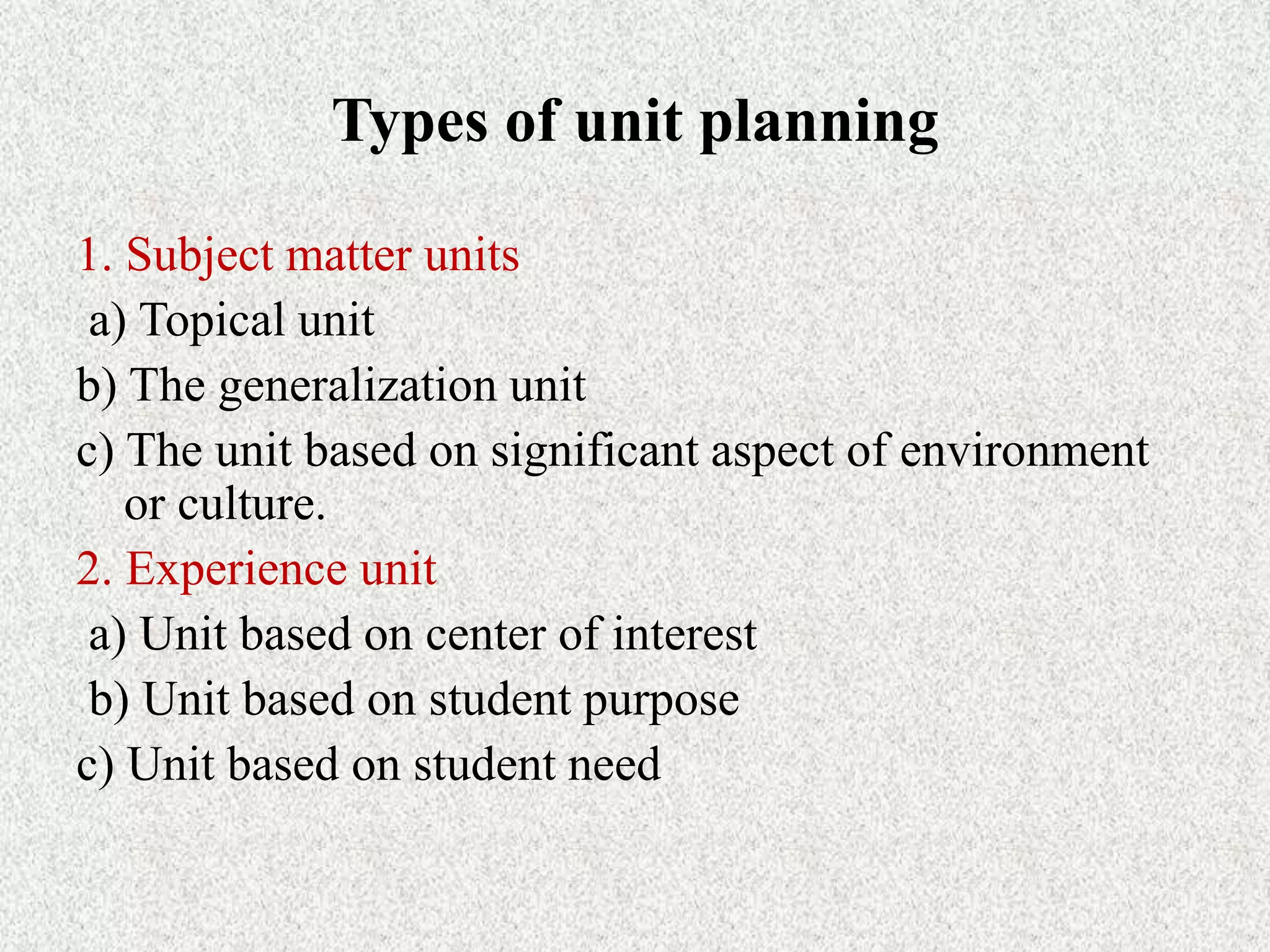 Course plan and unit plan | PPTX | College Planning | College Education