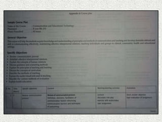 Course plan and unit plan | PPTX