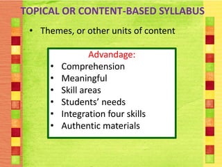 Course planning and syllabus design | PPTX