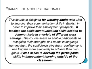 Course planning and syllabus design | PPTX