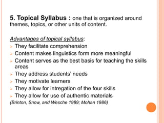 Course planning and syllabus design | PPTX