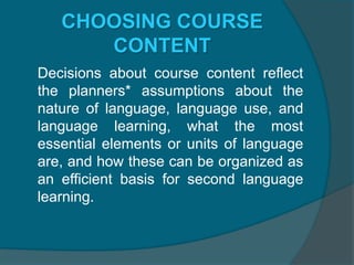 Course Planning and Syllabus Design | PPTX | Educational Assessment ...