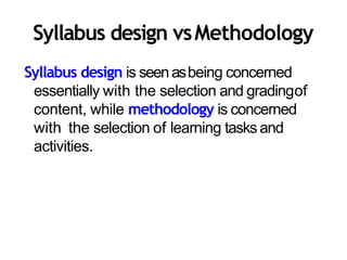 Course planning and syllabus design | PPTX