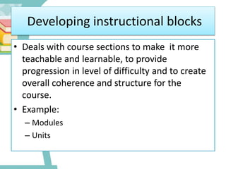 Course planning and syllabus design in language teaching | PPTX