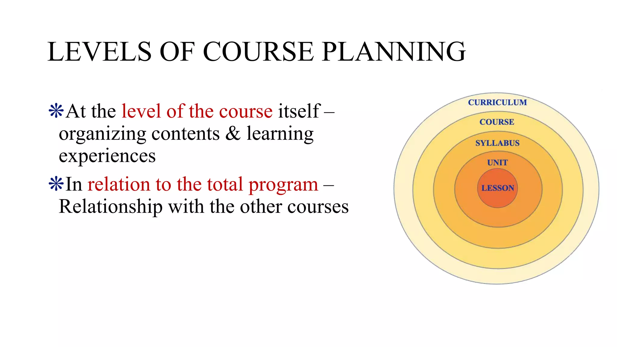 Course Planning NR pptx | PPTX