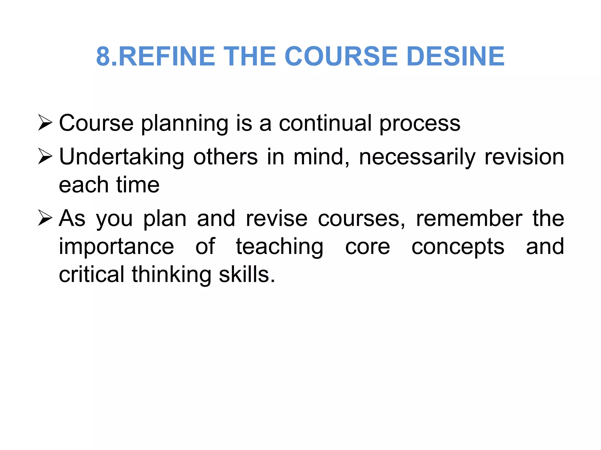 COURSE PLAN &UNIT PLAN | PPTX