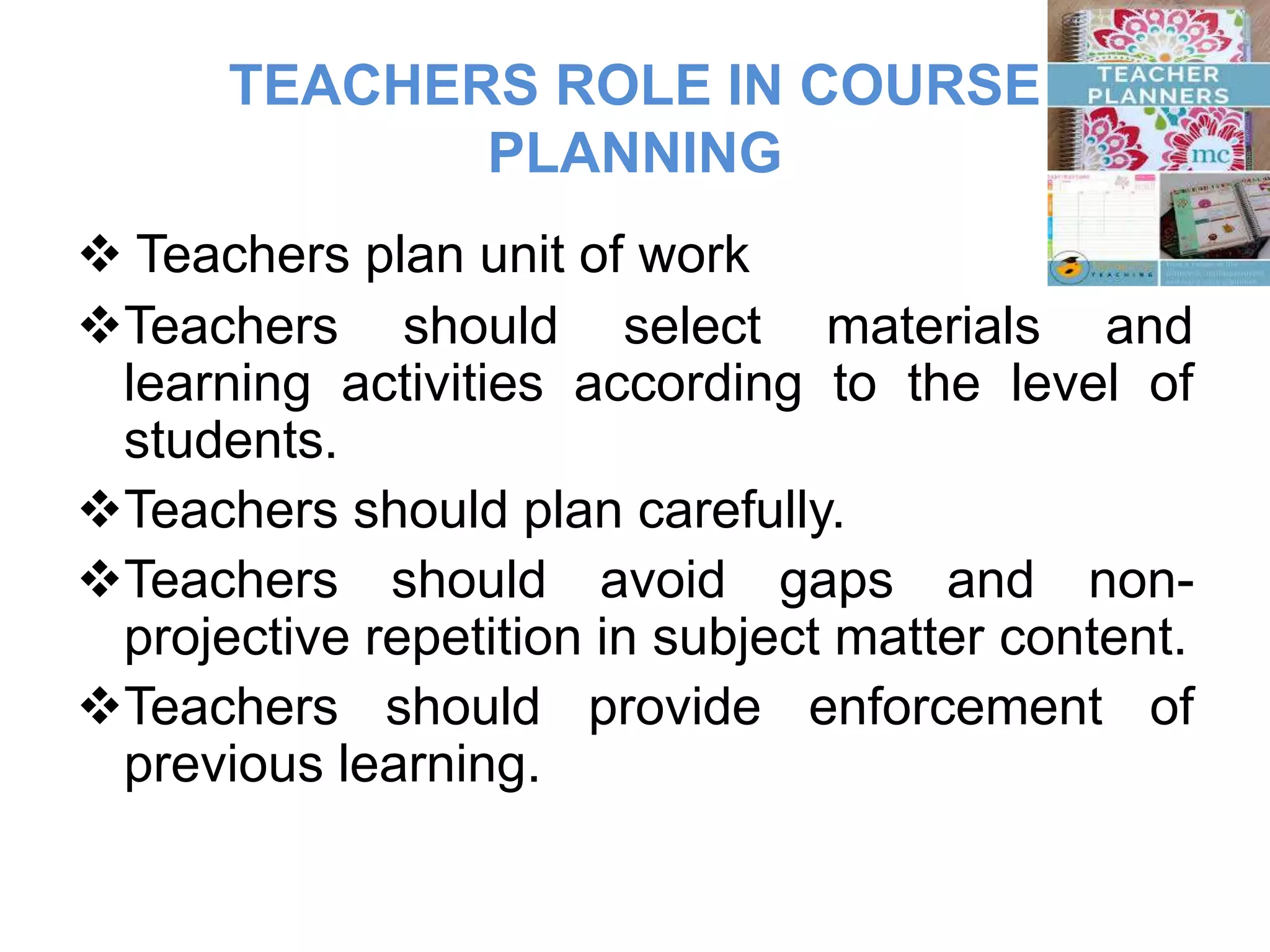 COURSE PLAN &UNIT PLAN | PPTX