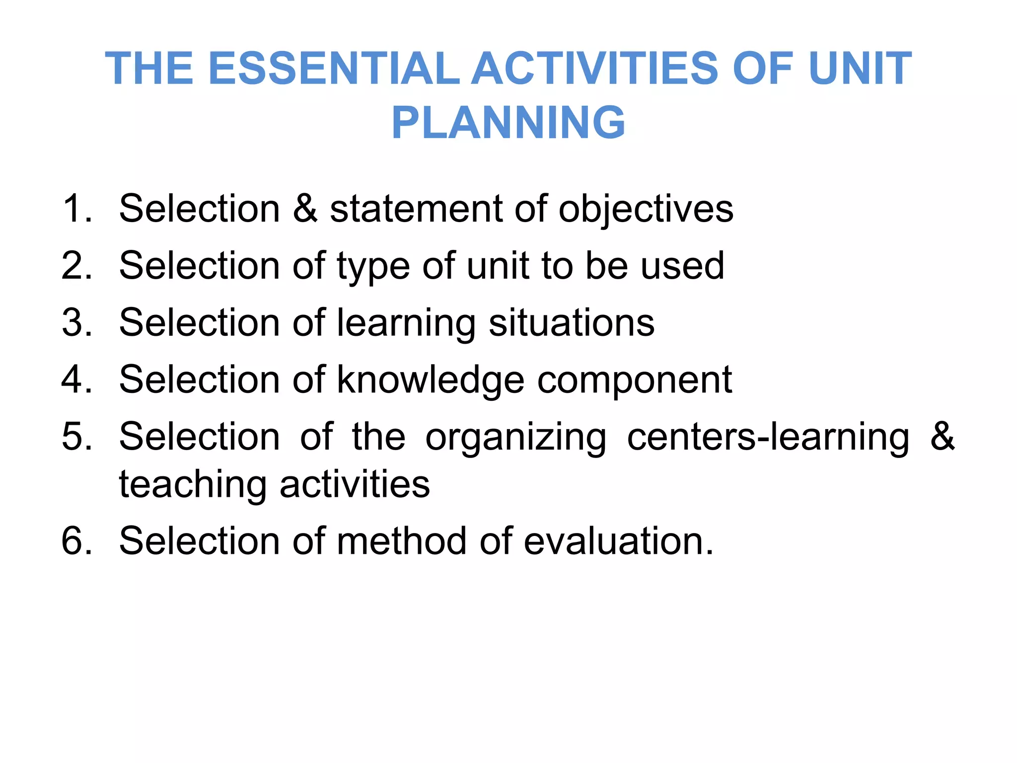 COURSE PLAN &UNIT PLAN | PPTX