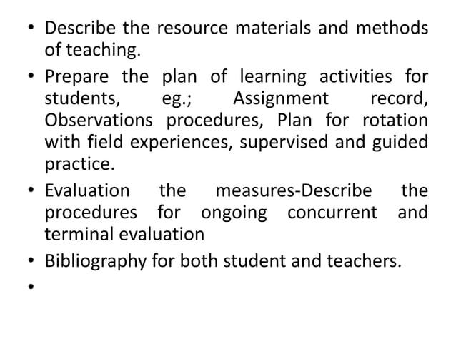 COURSE PLAN &UNIT PLAN | PPTX | College Planning | College Education