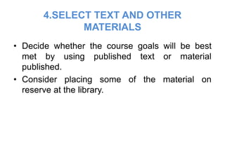 COURSE PLAN &UNIT PLAN | PPTX