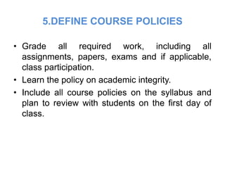 COURSE PLAN &UNIT PLAN | PPTX