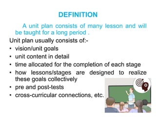 COURSE PLAN &UNIT PLAN | PPTX