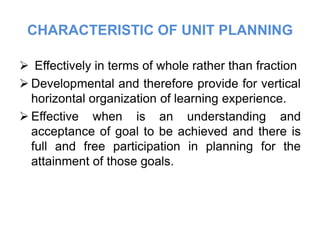 COURSE PLAN &UNIT PLAN | PPTX