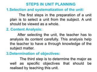 COURSE PLAN &UNIT PLAN | PPTX