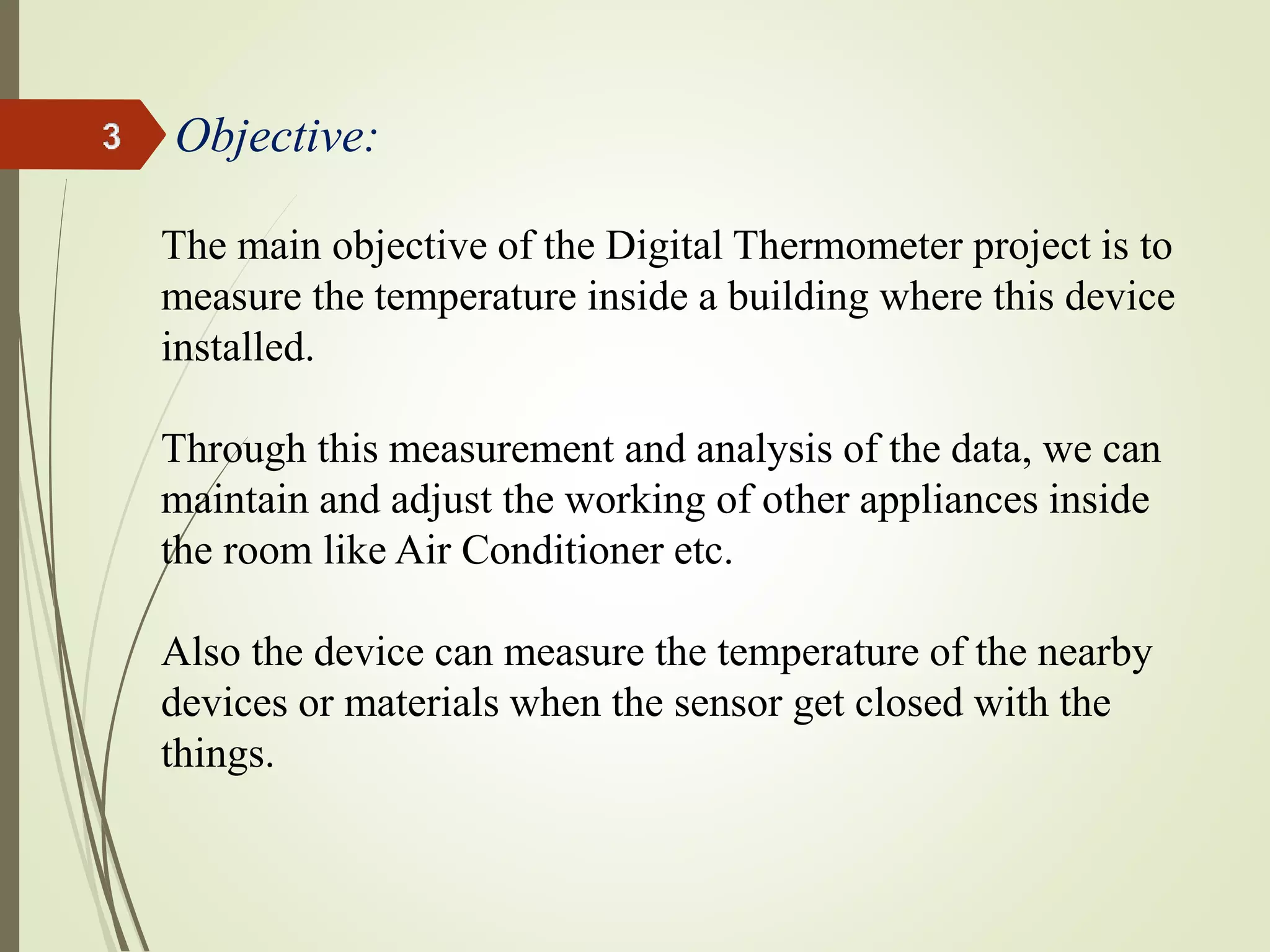 Digital Thermometer Arduino Based Abstract Details Pptx Physics