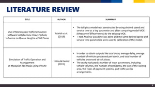 TRAFFIC SIMULATION AT TOLL ROAD SECTION USING VISSIM SOFTWARE | PPTX