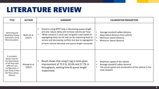 TRAFFIC SIMULATION AT TOLL ROAD SECTION USING VISSIM SOFTWARE | PPTX
