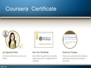 Coursera Signature Track Certificate