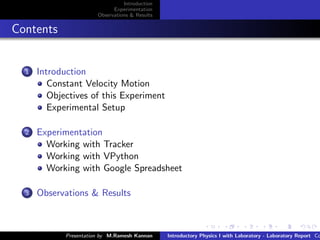 Coursera - Introductory Physics I with Laboratory - Laboratory Report No.1 | PPT
