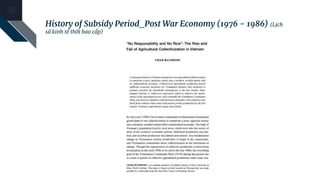 An analysis of Vietnam's subsidy period | PPTX