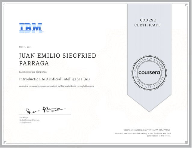 IBM Coursera Introduction to Artificial Intelligence (AI) | PDF