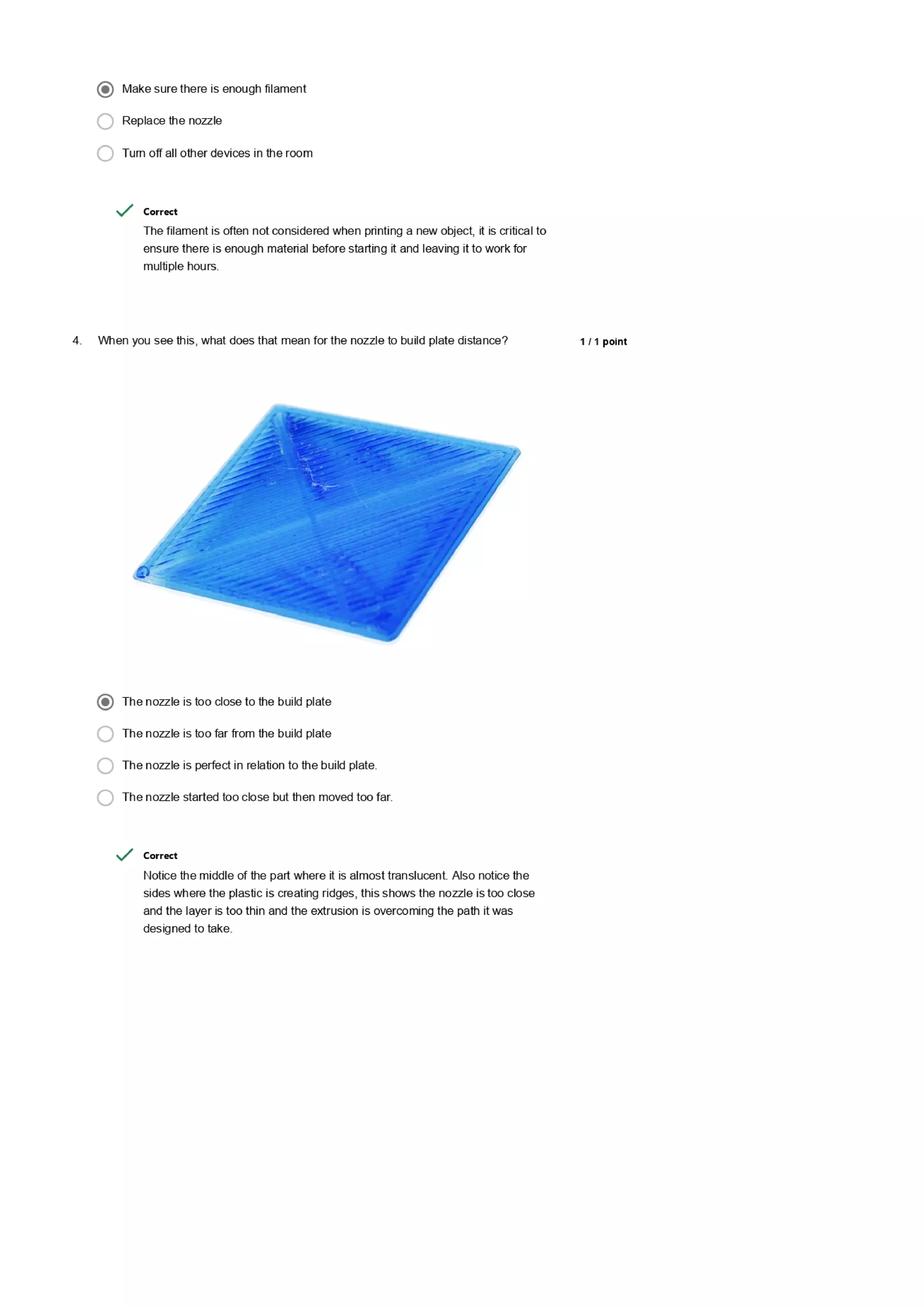 Coursera 3D Printing Hardware Questions and Answers | PDF