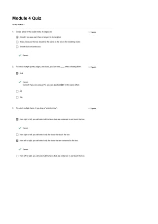 Coursera 3D Printing Software Questions and Answers | PDF